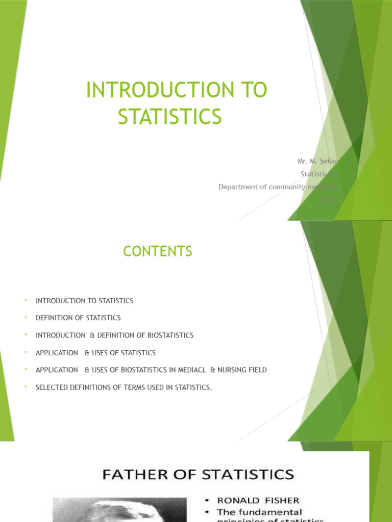 Statistics 1 | PDF | Statistics | Level Of Measurement