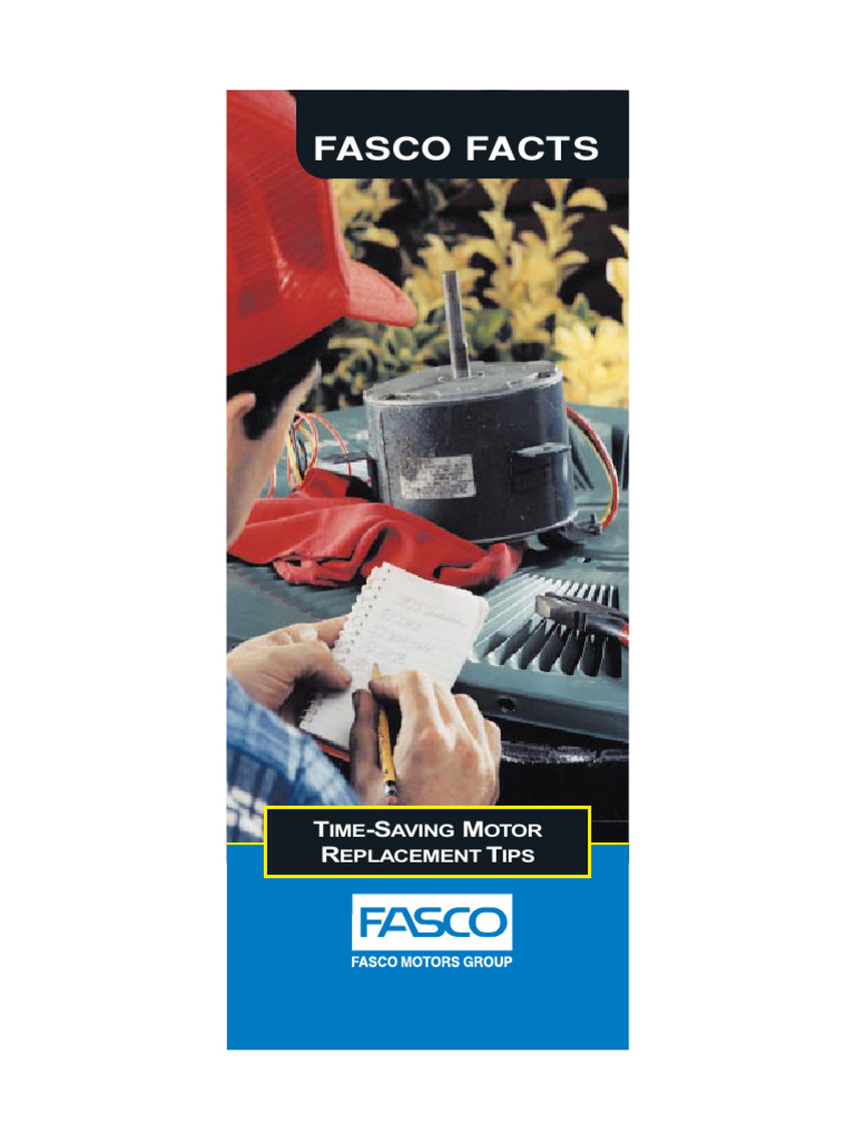 fasco_motor_facts (1) | PDF | Electric Motor | Capacitor