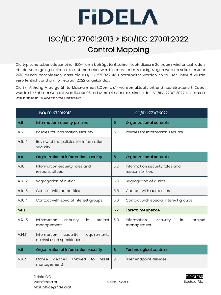 ISO27001-Mapping | Download Free PDF | Access Control | Information ...