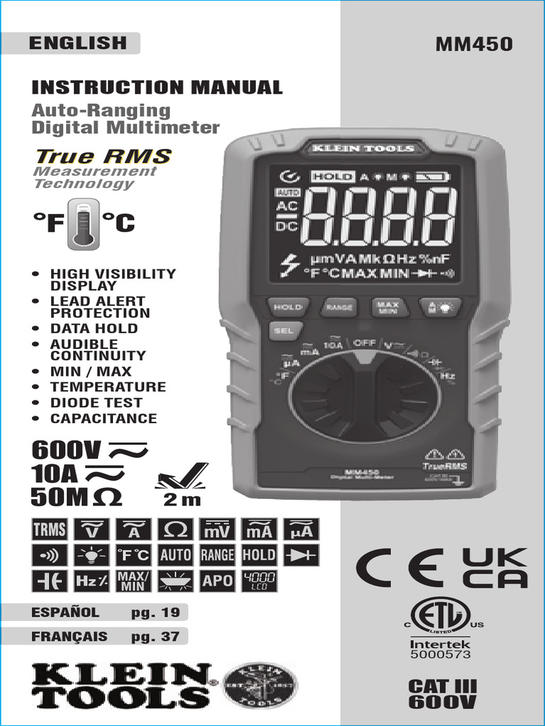 MM450 Instructions Web | Download Free PDF | Root Mean Square ...