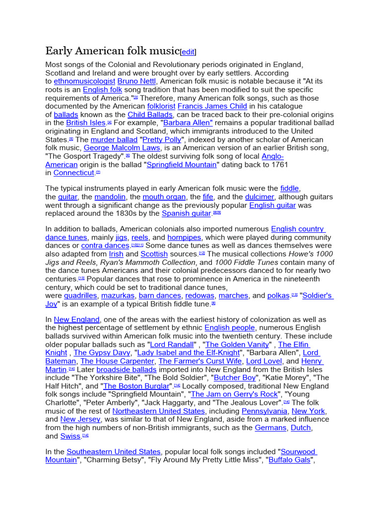 American Folk Music | PDF | American Folk Music | Folk Music
