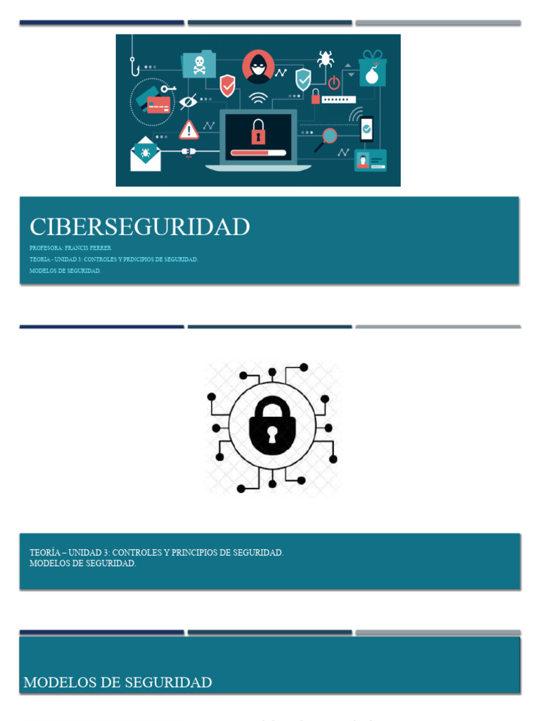 Modelos y Principios de Seguridad en Ciberseguridad | PDF | La ...