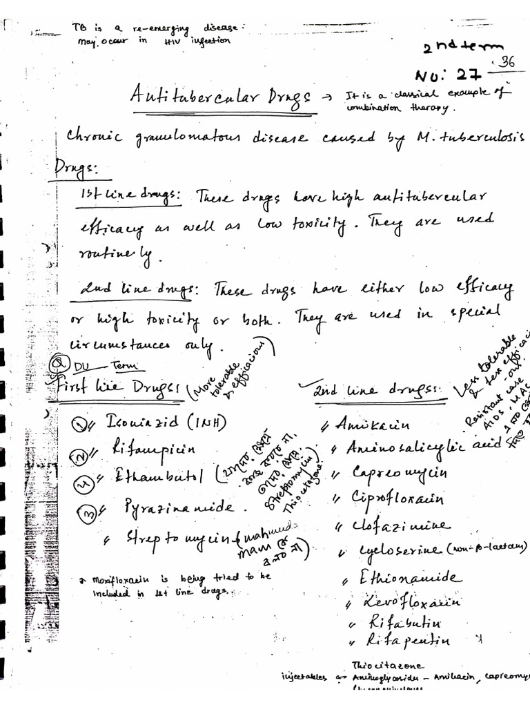 Antitubercular-drugs | PDF