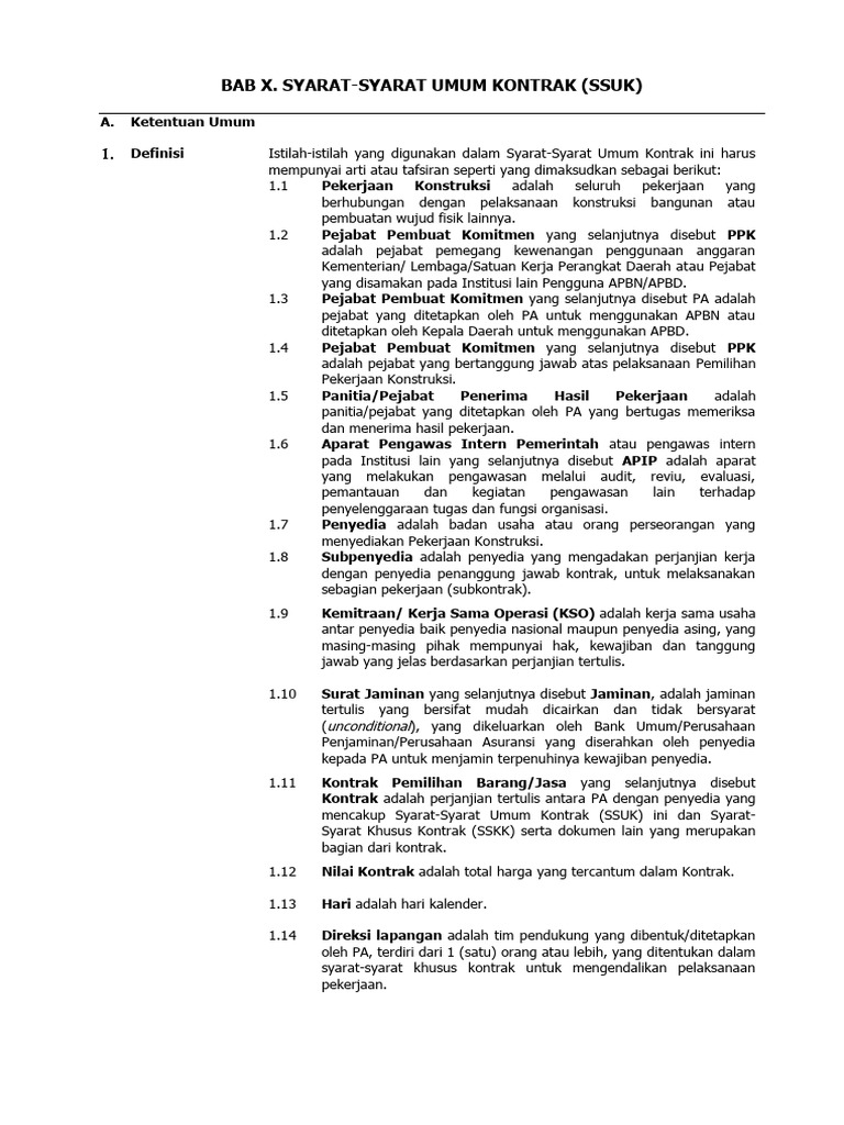 Sayarat Umum Kontrak | PDF