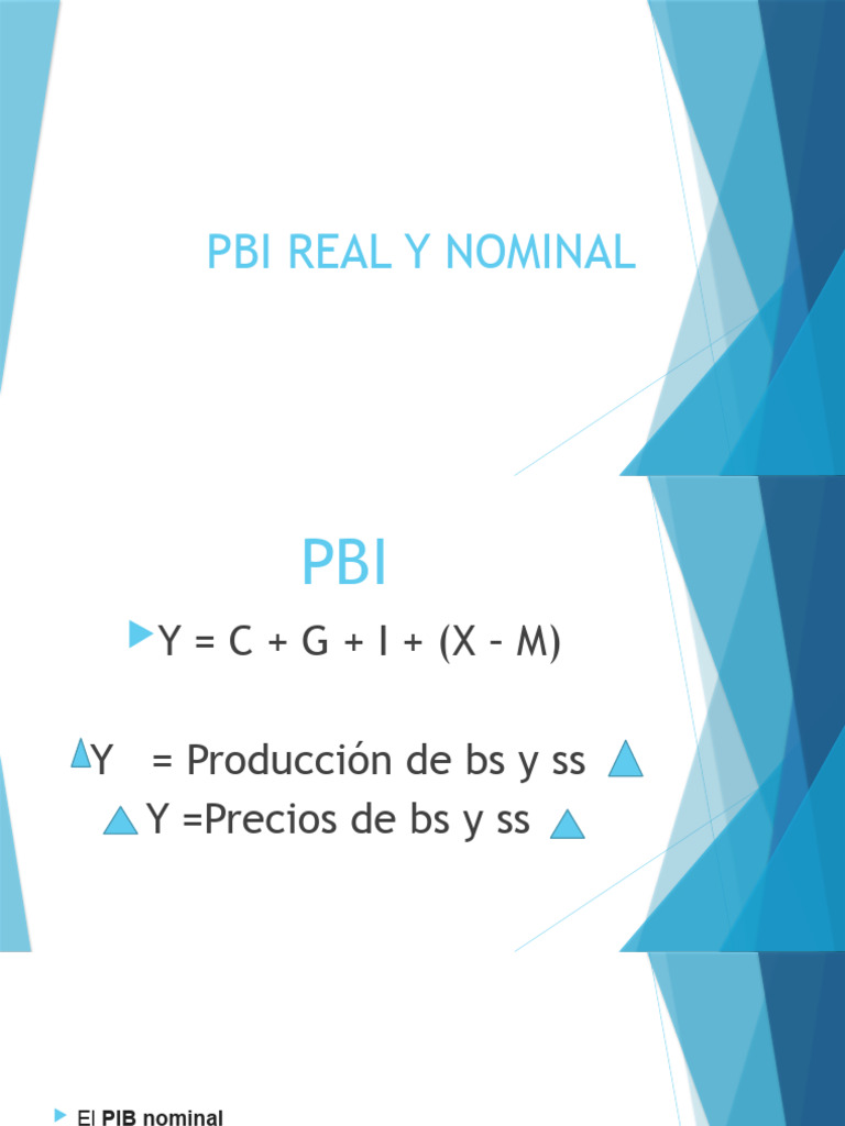 Pbi Real y Nominal | PDF | Producto Interno Bruto | Economias