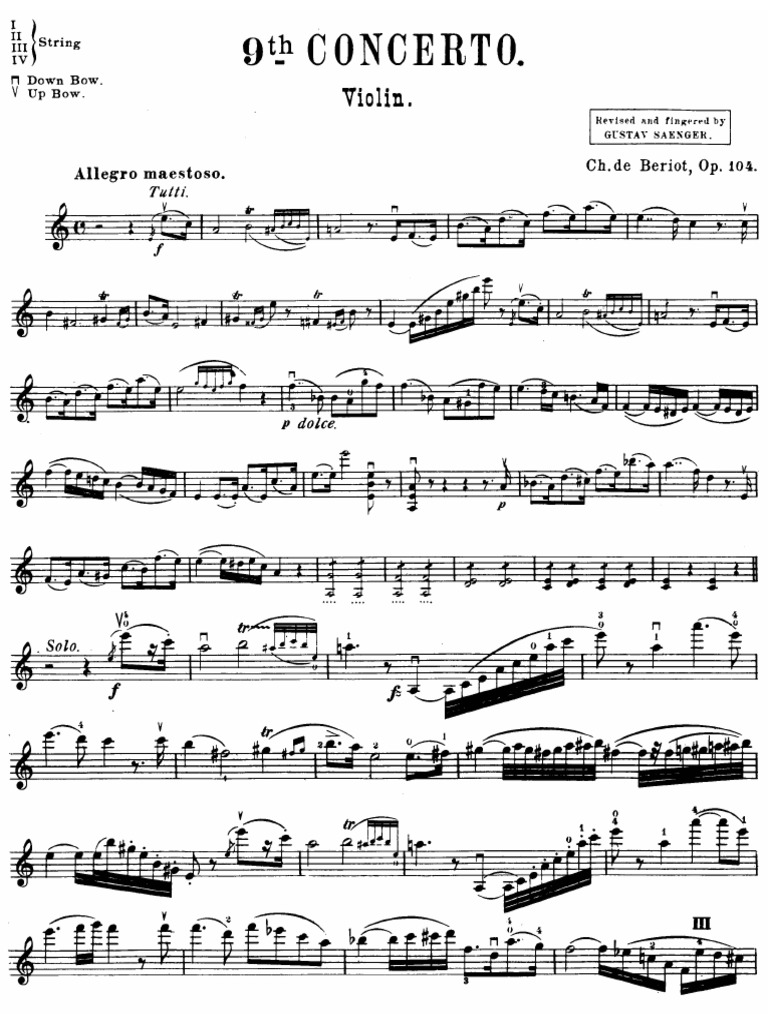 Beriot - Violin Concerto No. 9 (Violín)
