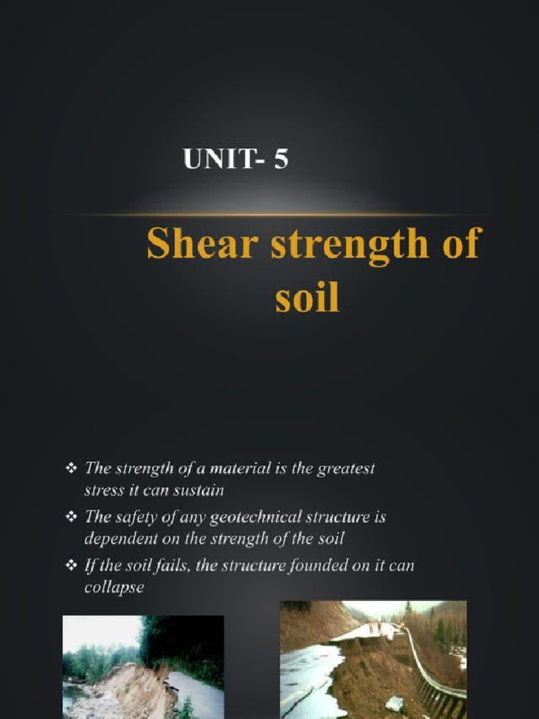 Shear Strength of Soil | PDF