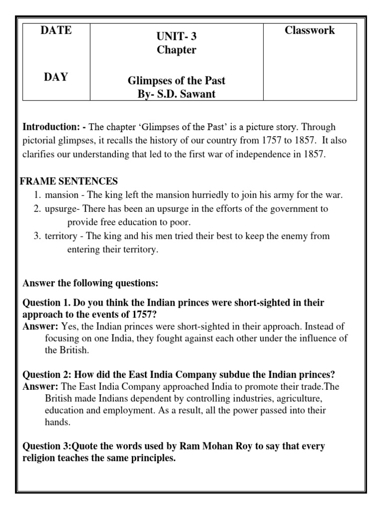class 8 Unit 3 (1)- | Download Free PDF | British Raj