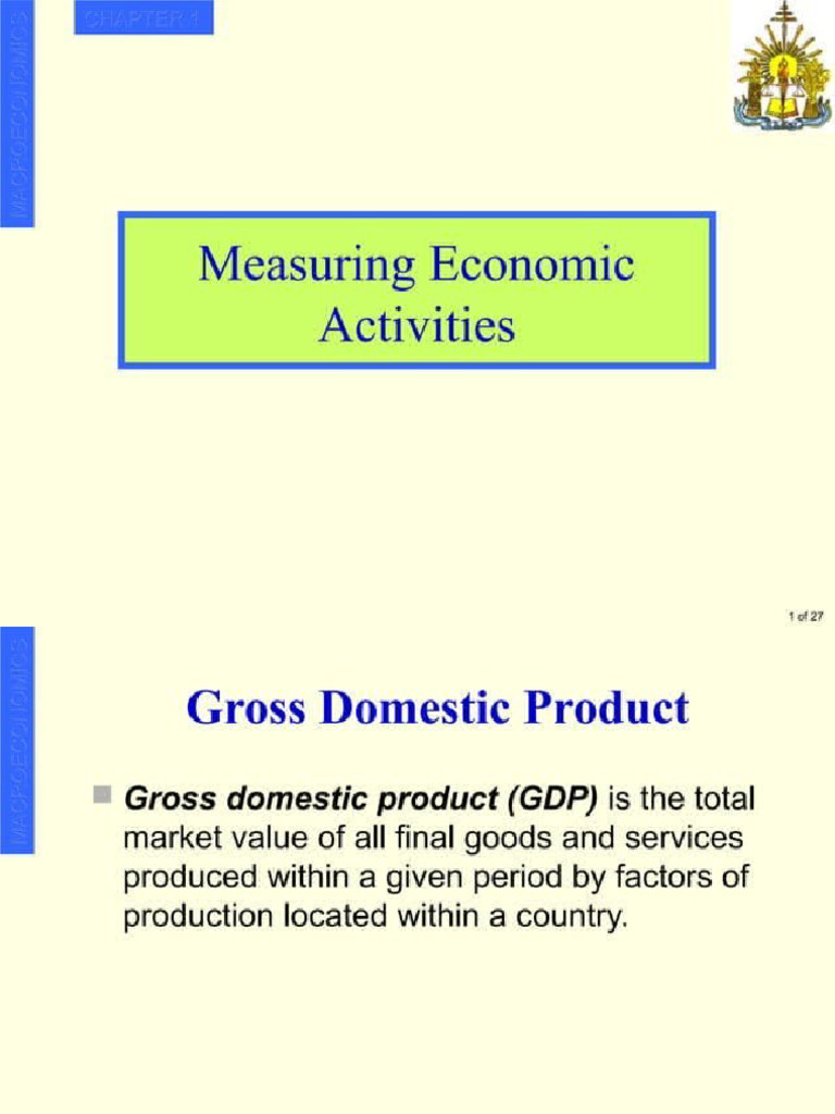 Ch20 Measuring Economic Activities | PDF