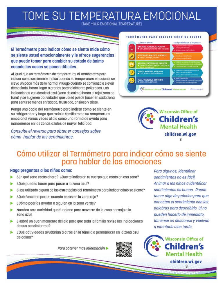 How To Use Feelings Thermometer - Spanish | PDF | Relaciones personales ...