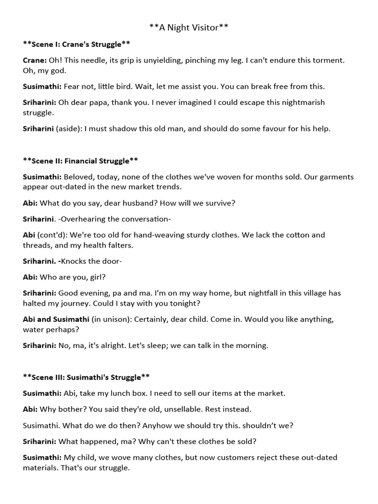 A Night Visitor | PDF