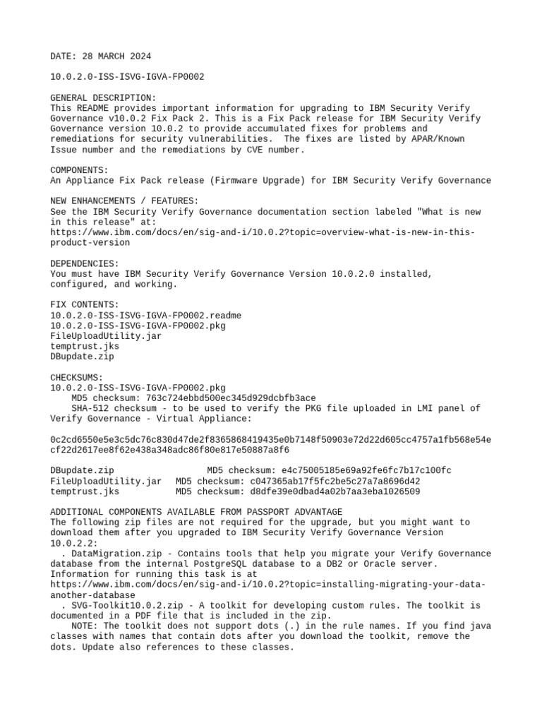 10.0.2.0 Iss Isvg Igva FP0002 | PDF | Databases | Ibm Db2