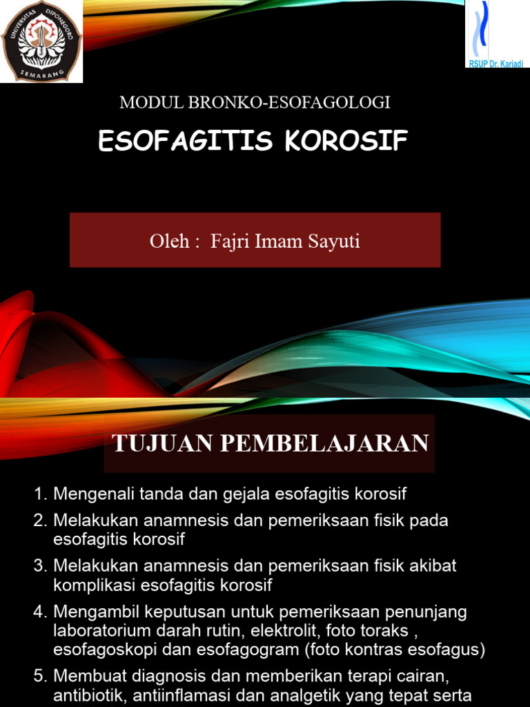 Penanganan Esofagitis Korosif | PDF