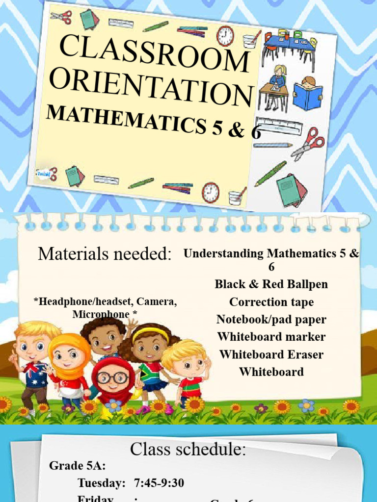 Classroom Orientation | PDF