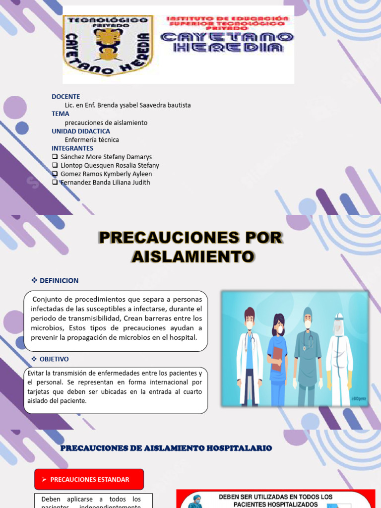 precauciones de aislamientos | PDF | Microorganismo | Enfermería