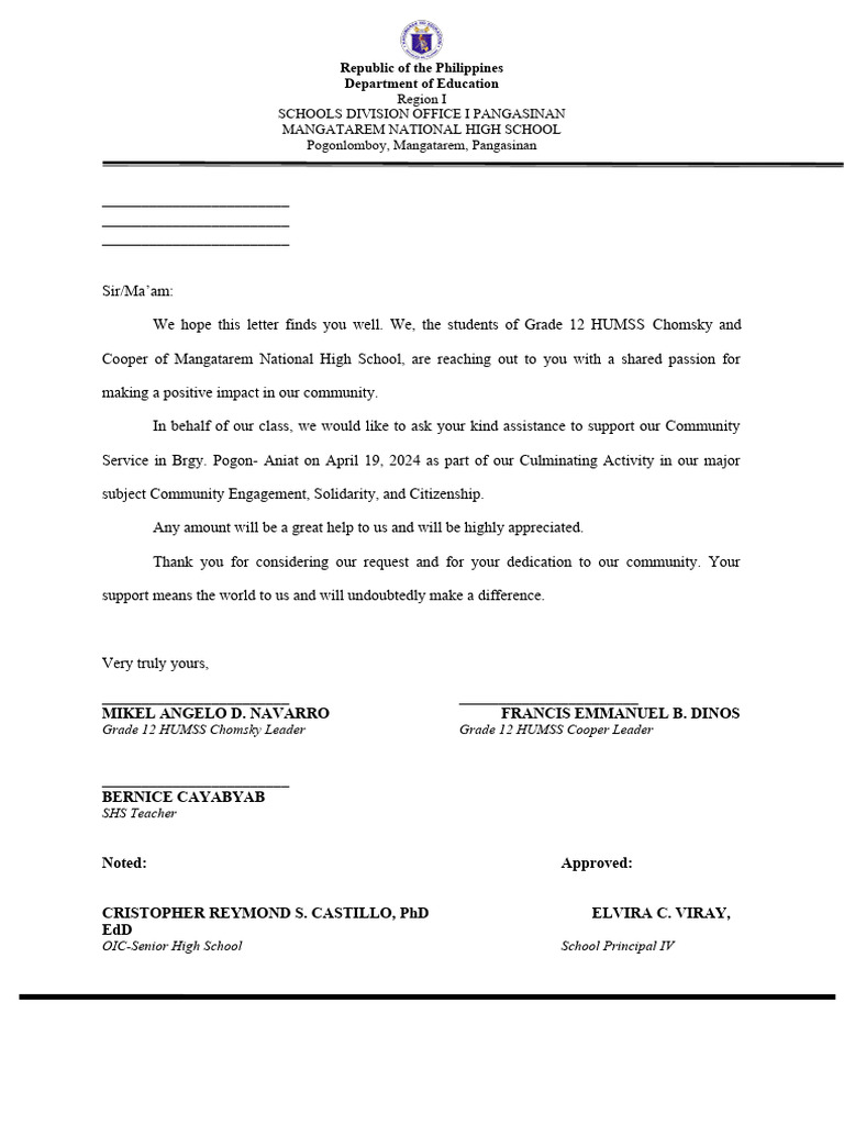 5 Solicitation Letter | Download Free PDF | Government | Public ...