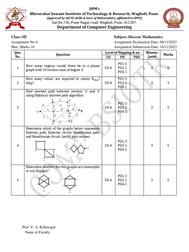 Assignment 4 Bsiotr Comp Download Free Pdf Computational Problems
