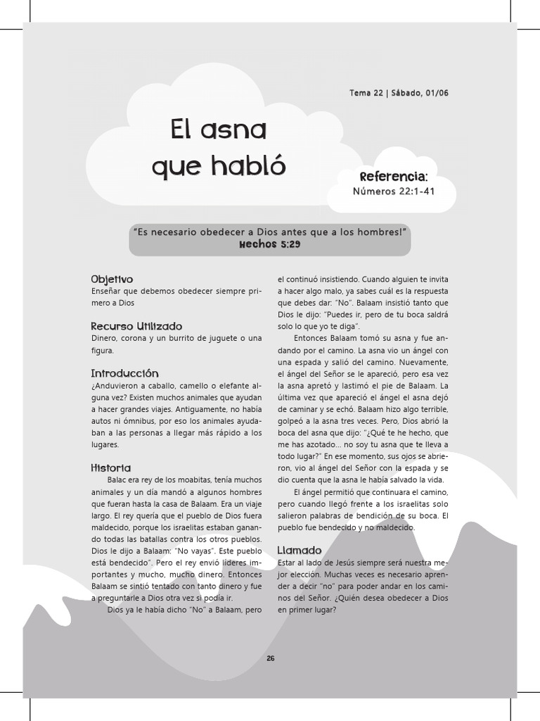 _22 El asna El asna que hablóque habló | PDF