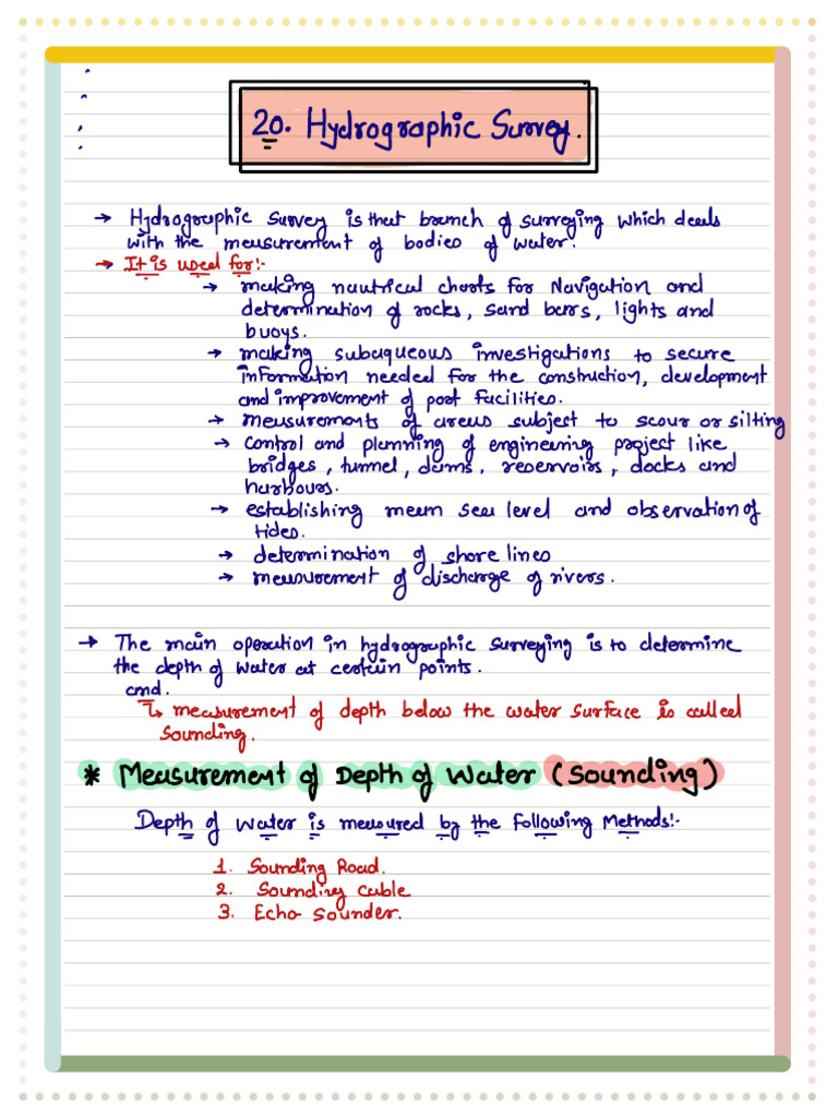 Ch-20 Hydrographic Survey | PDF | Buoyancy | Earth Sciences