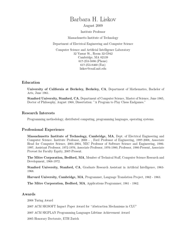 Barbara H. Liskov | Download Free PDF | Computer Programming | Computing