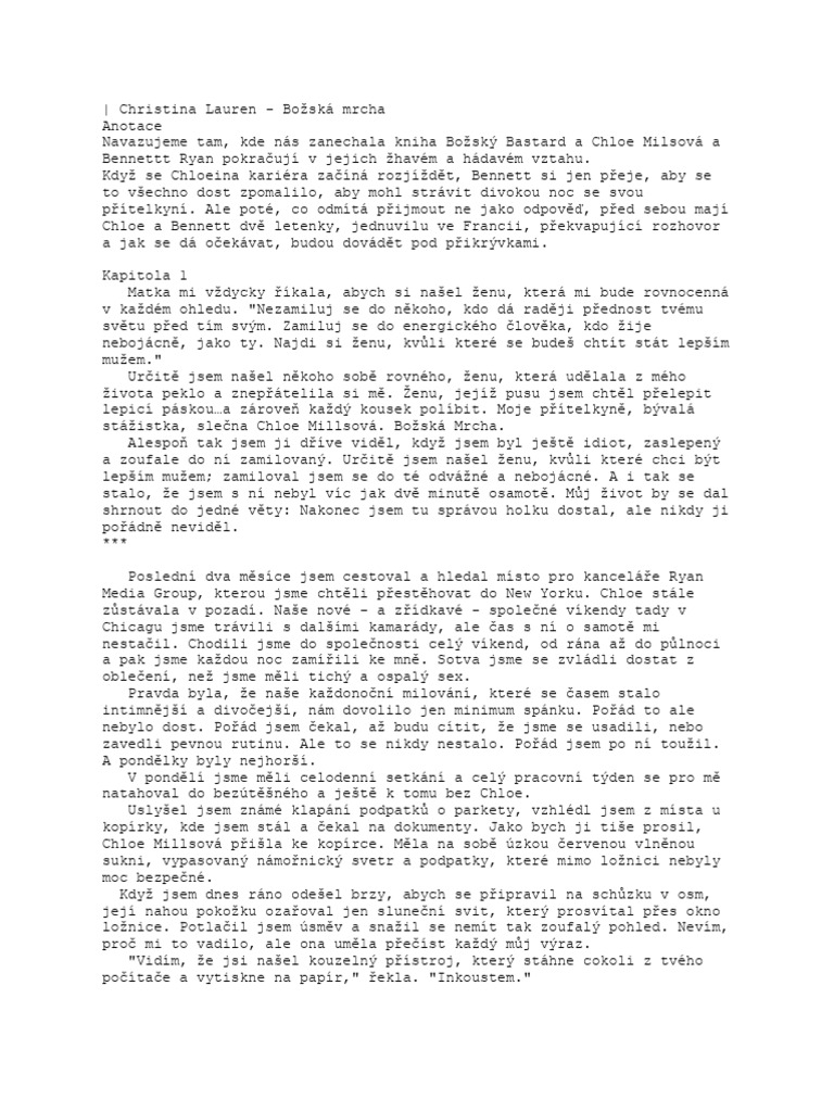 Christina Lauren Božská Mrcha | PDF
