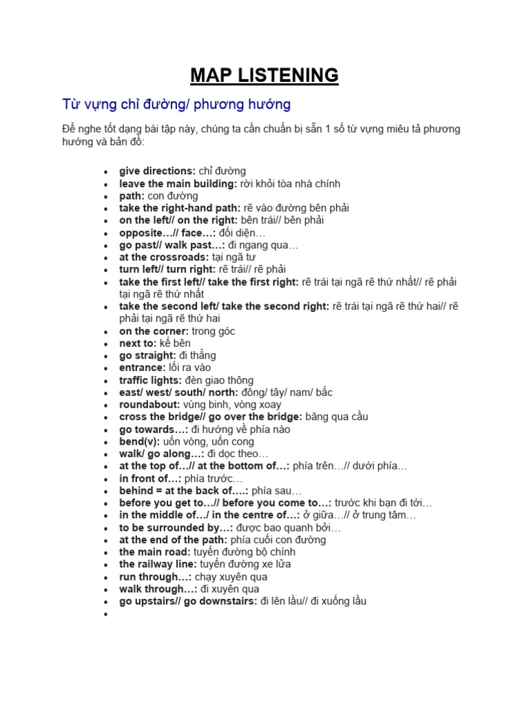 Map Listening | PDF