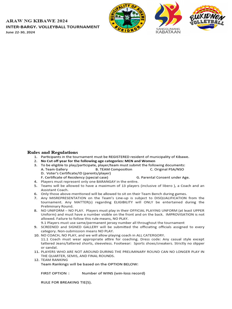 Ground Rules | PDF | Sports