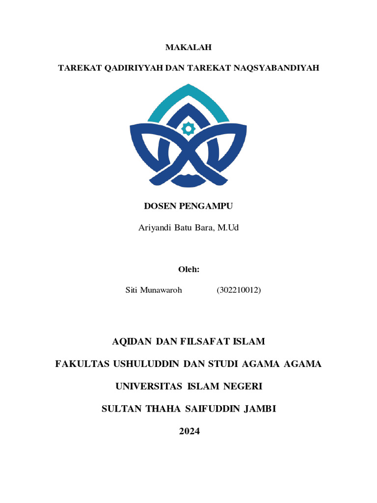 Tarekat Qadiriyyah dan Naqsyabandiyah | PDF | Karier & Perkembangan ...