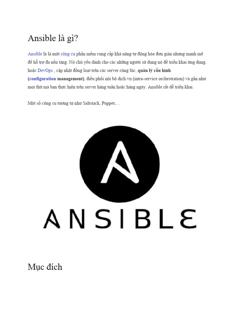 Ansible Là Gì | PDF