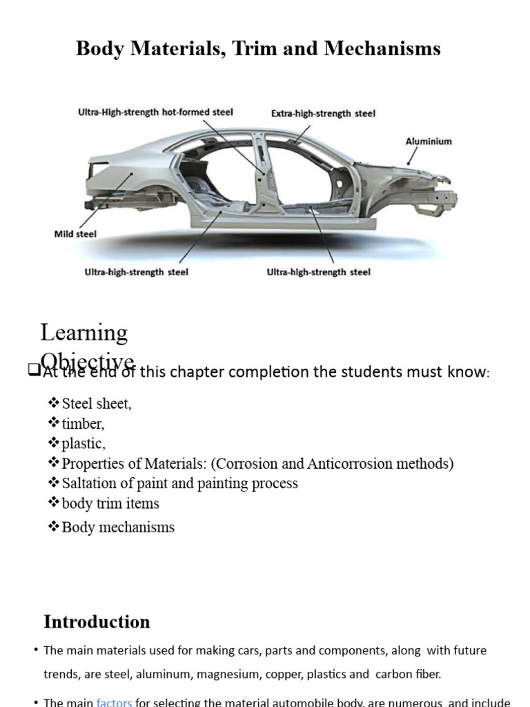 Automotive Body Materials and Coatings | PDF | Paint | Corrosion