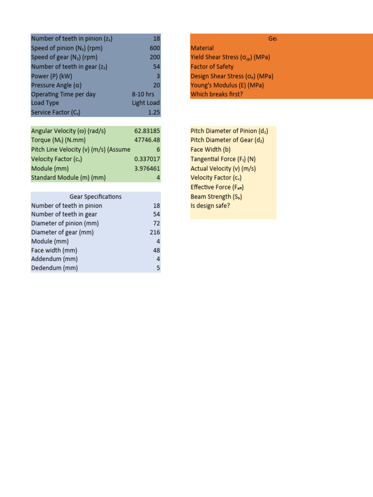 ME - Design - 32092 - Nabin Baskota - Gearfile | PDF | Gear | Strength Of Materials
