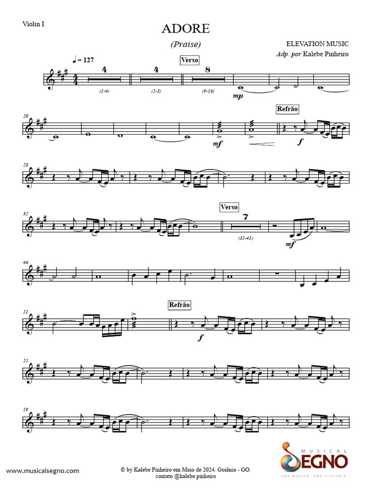 Adore - Corte - Violin I | PDF