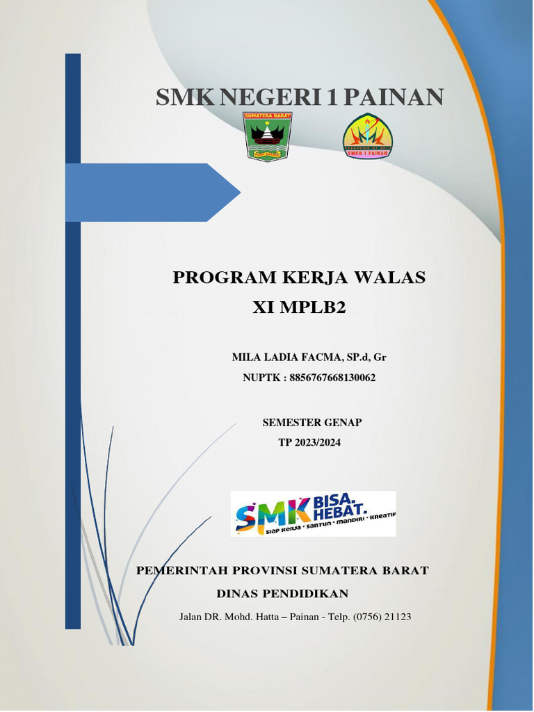 Program Kerja Walas XI MPLB2 | PDF