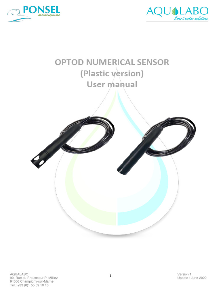 User Manual - OPTOD - Plastic | Download Free PDF | Calibration | Sensor