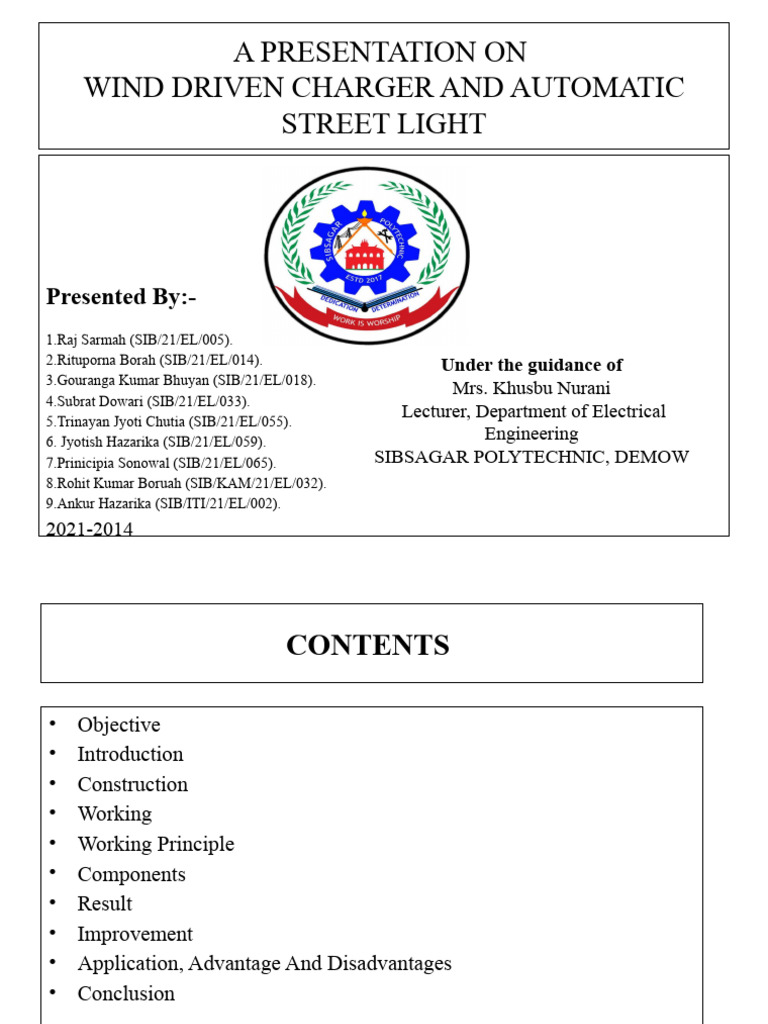 Project Ppt | PDF | Battery Charger | Electronic Circuits