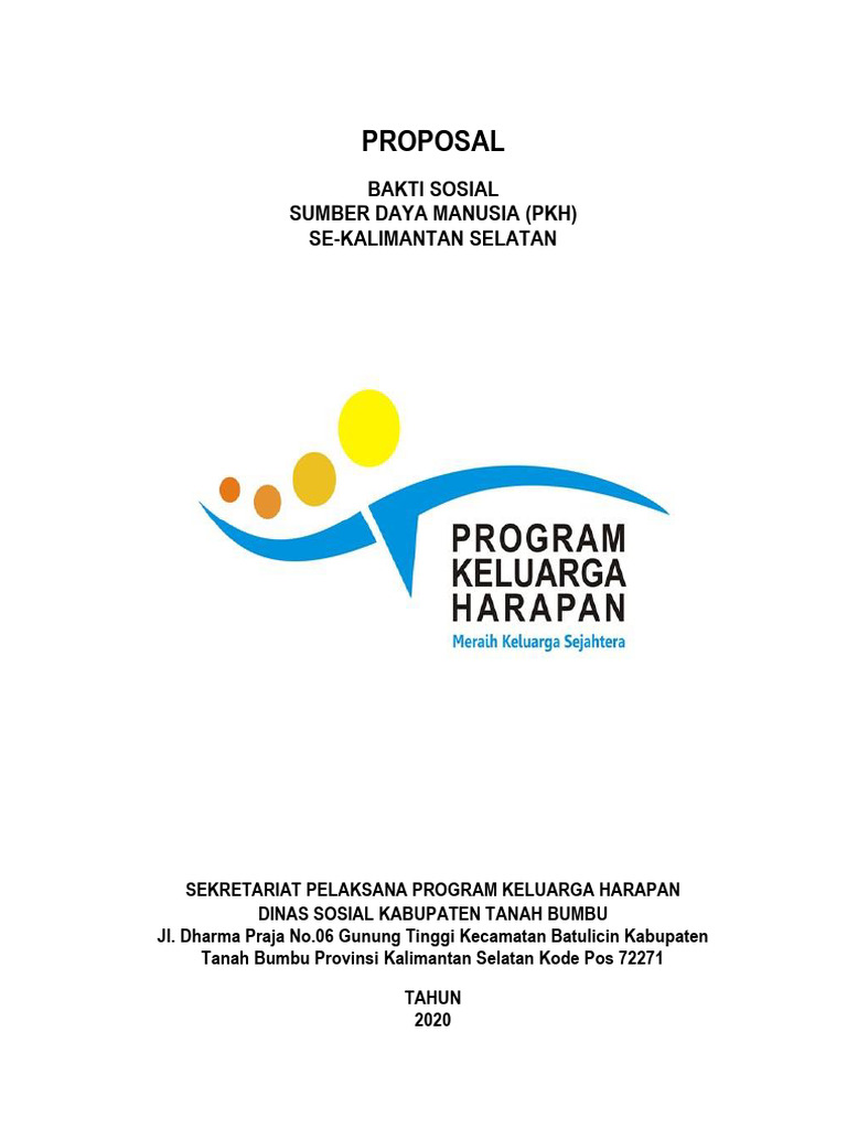 PROPOSAL BAKSOS Tab. Anak | PDF