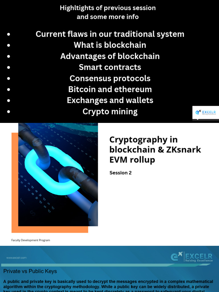 Cryptography in Blockchain | PDF | Public Key Cryptography | Key (Cryptography)