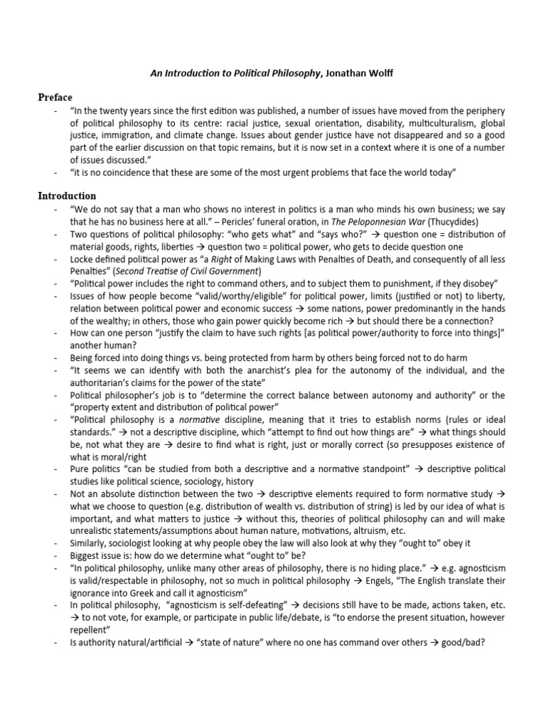 Key Concepts in Political Philosophy | PDF | State (Polity) | Social ...