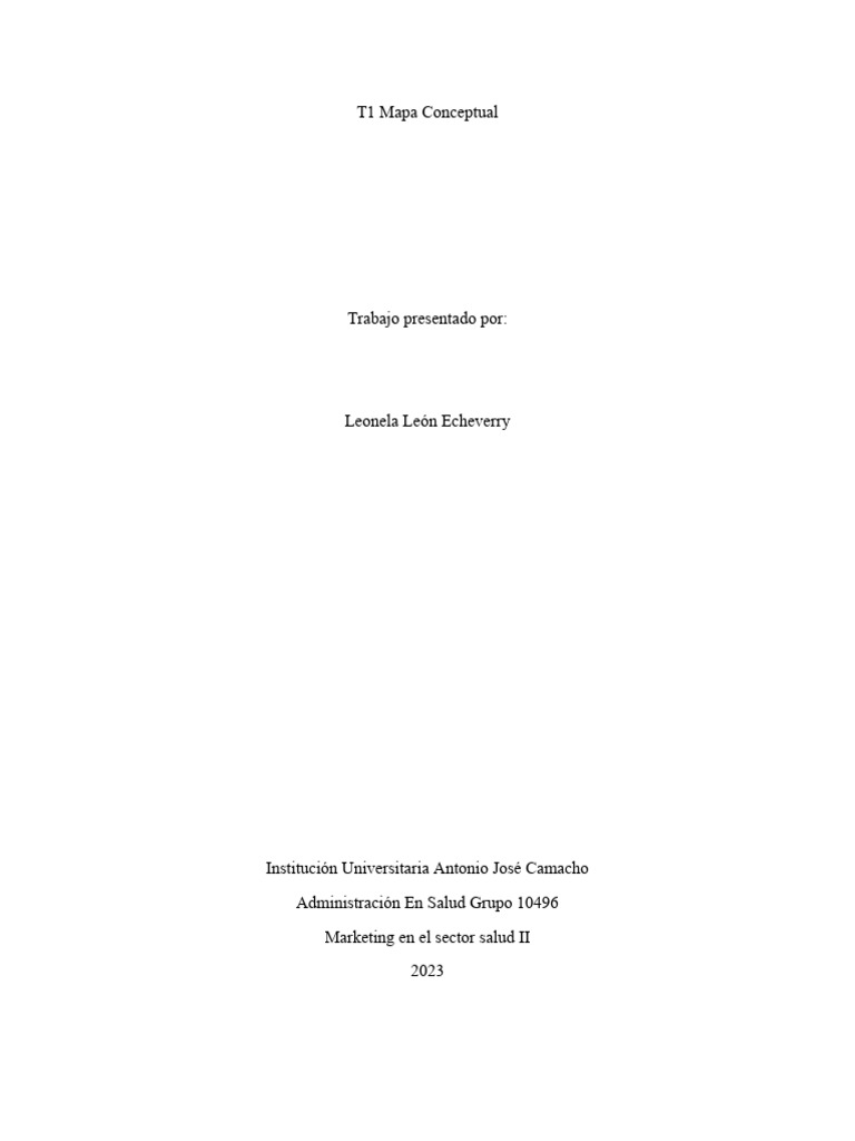 T1 Mapa Conceptual | PDF | Marketing | Los consumidores