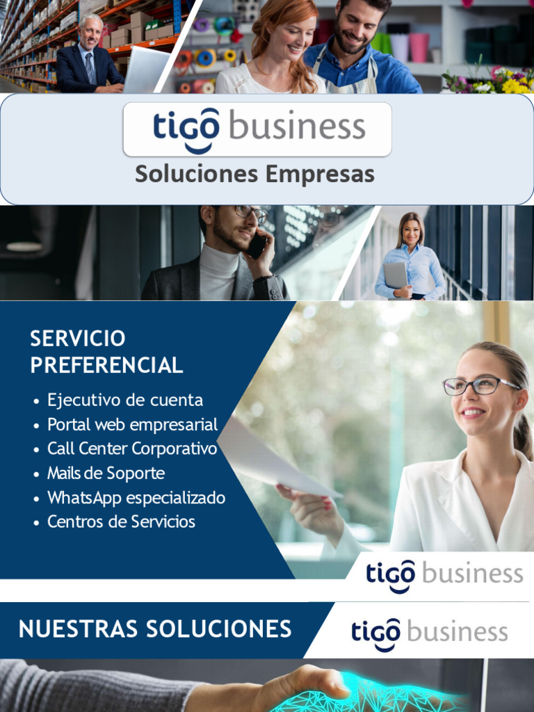 Presentacion Servicios Tigo Business | PDF | Internet de las Cosas | Internet