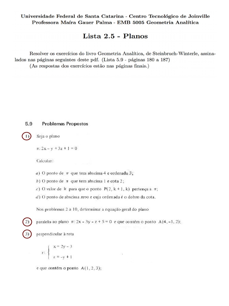 GA-Lista 2.5 Planos | PDF