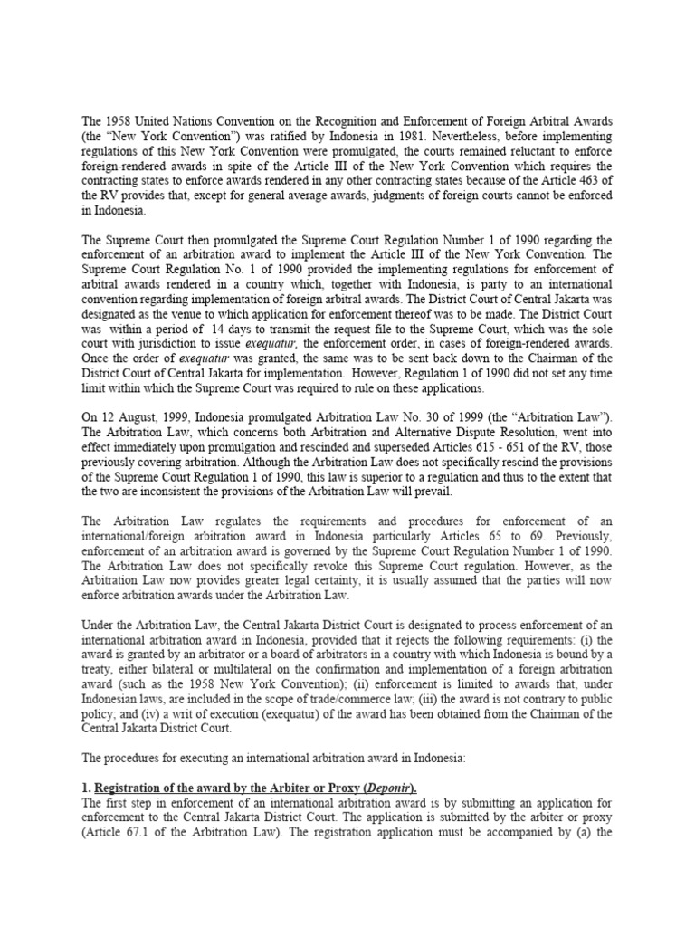 arbitration article wina (REVISED) | Download Free PDF | Arbitration ...