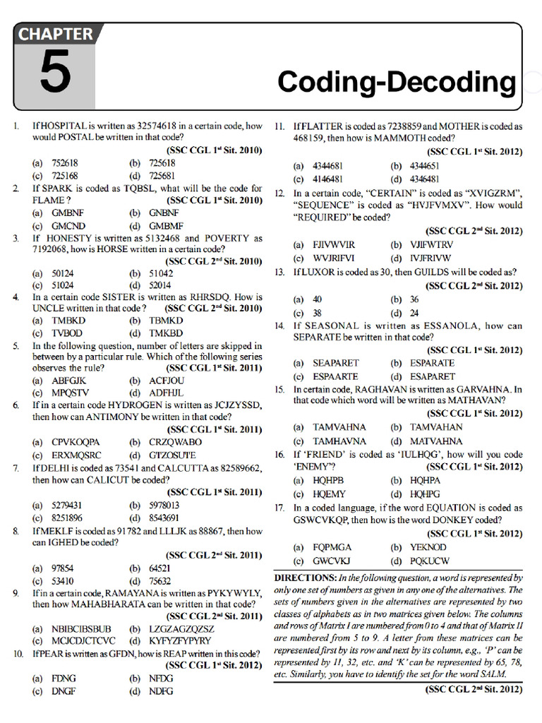 Coding-Decoding | PDF