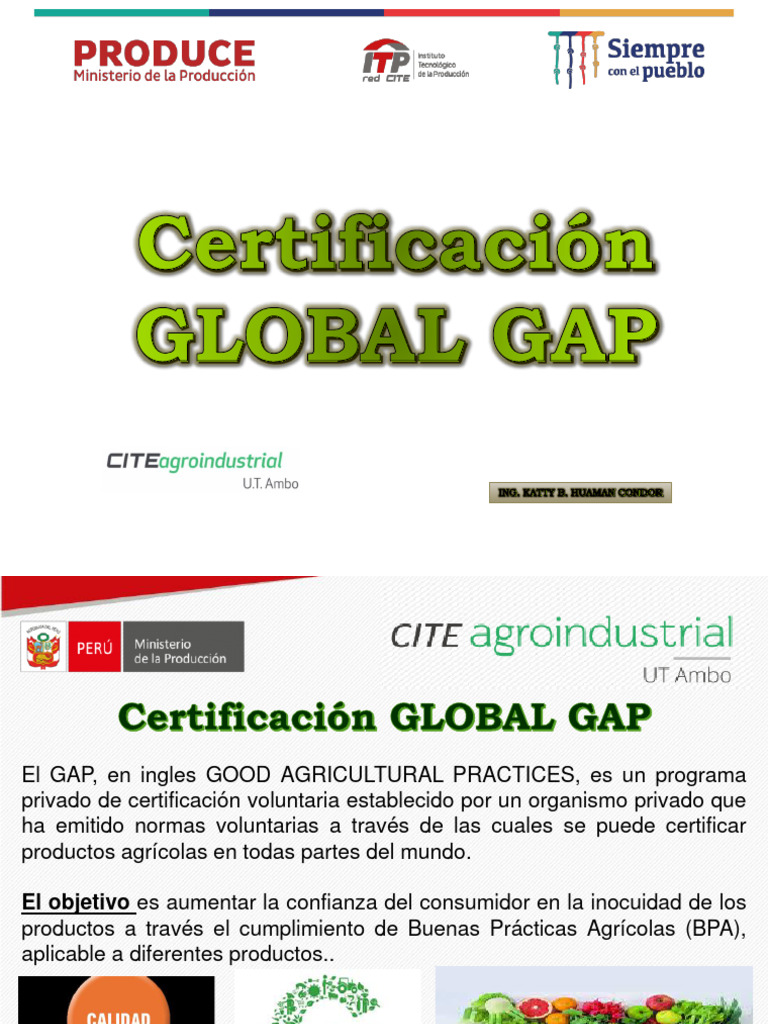 Diapo Certificacion Global Gap | PDF | Residuos | Agua