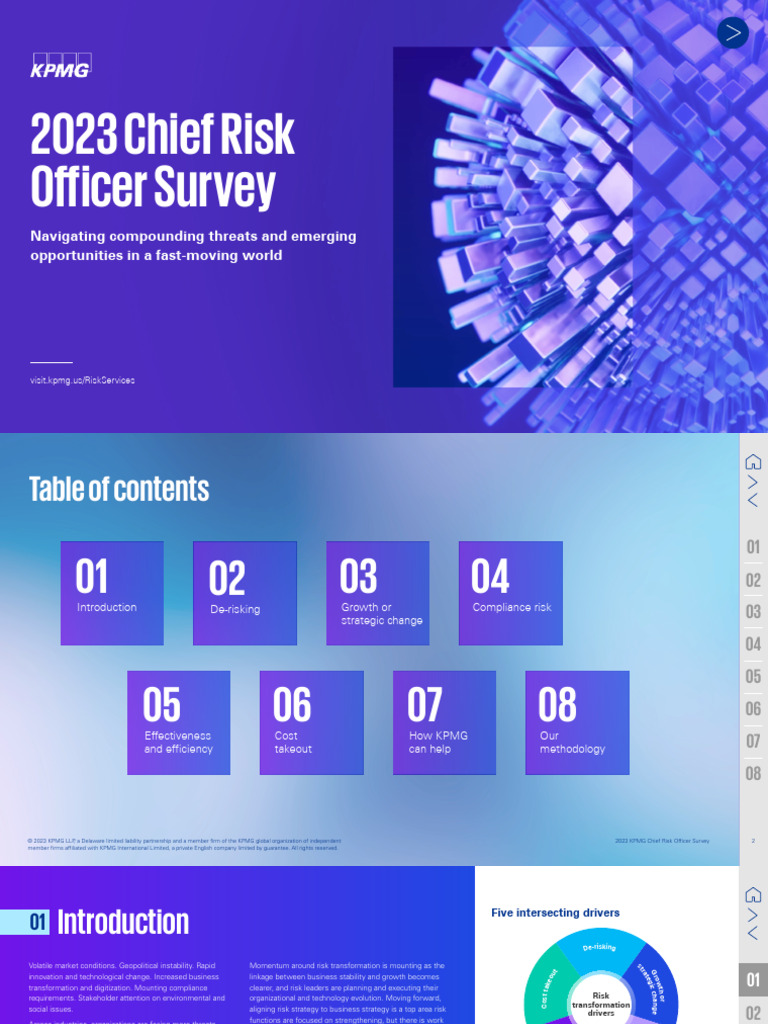 KPMG Cro Survey | PDF | Risk | Risk Management