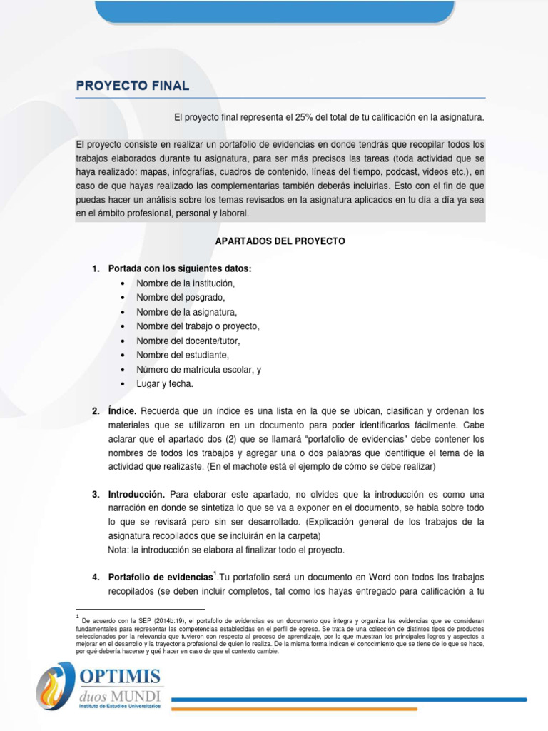 Proyecto Final | PDF | Aprendizaje