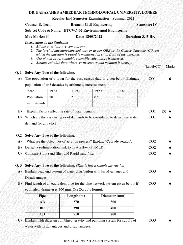 Environmental Engineering-2 | PDF