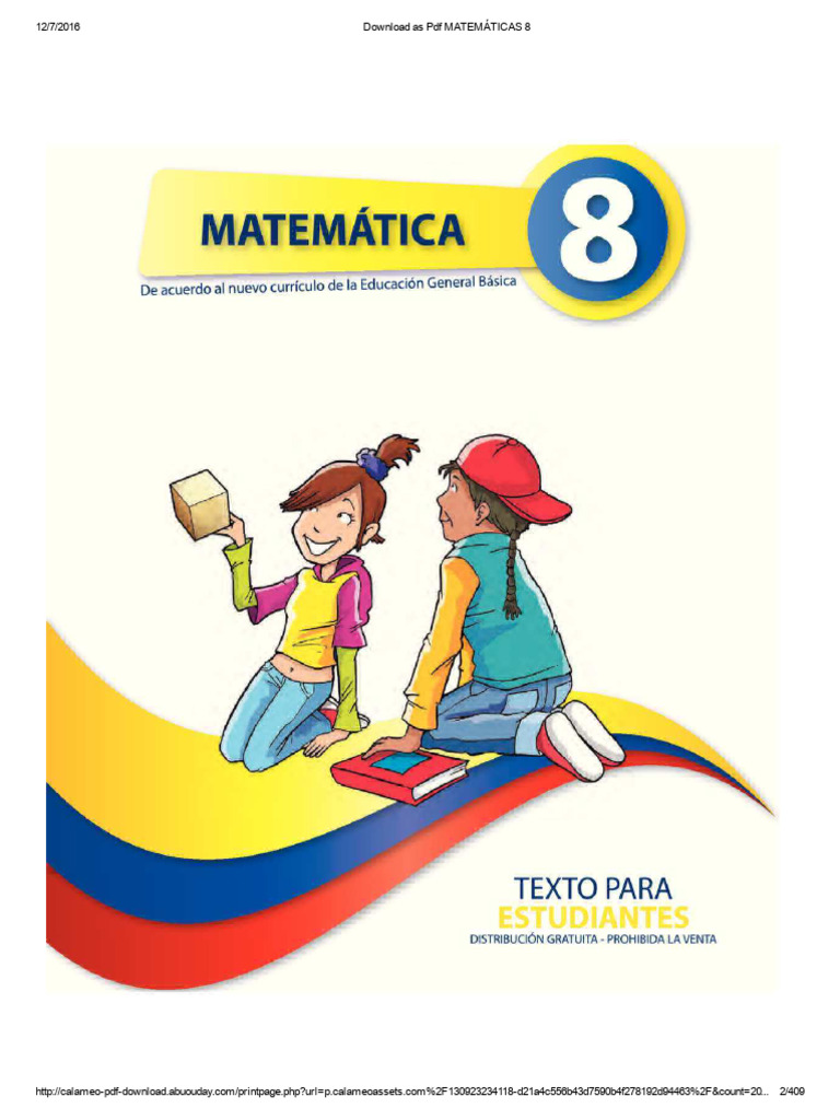 Matemáticas 8: Descarga PDF | PDF