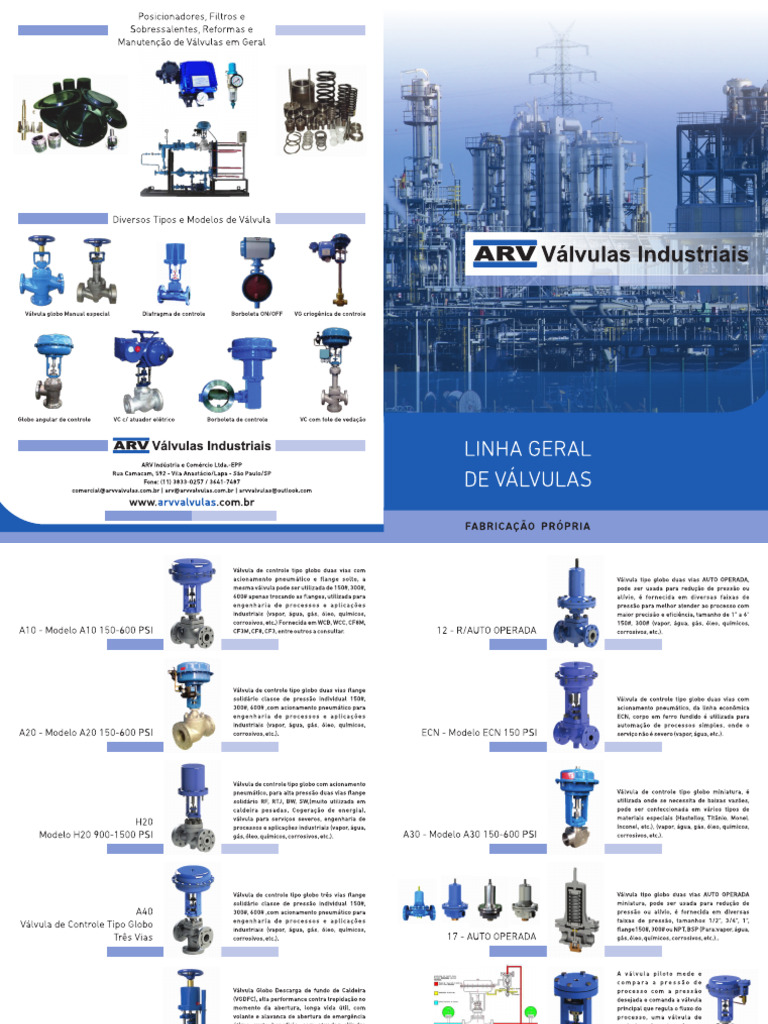 ARV-Valvulas-Catalogo-Geral | PDF