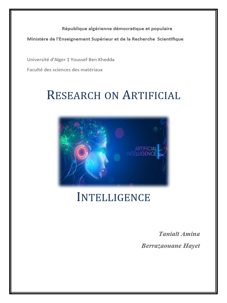 History of Artificial Intelligence Research | PDF | Artificial ...